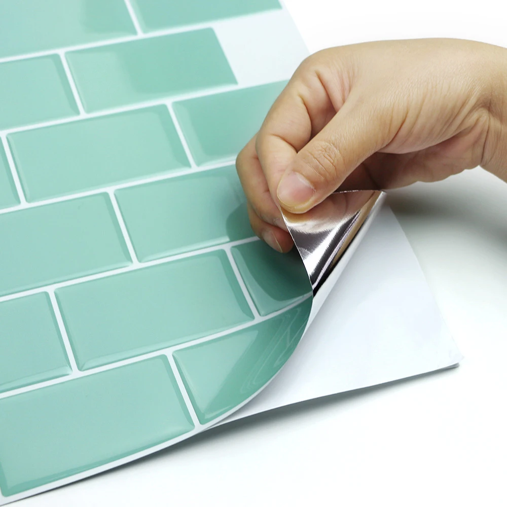 12"x12" Peel And Stick Self Adhesive Wall Tiles Vinyl Sticker Kitchen ...