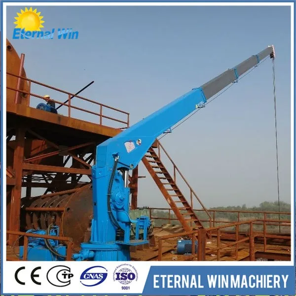 7 Ton Hydraulic Telescopic Marine Ship Crane - Reliable Lifting