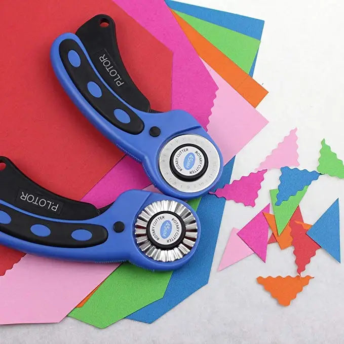 45mm Rotary Cutter Handle Quilting Tools With 5 Replacement Pinking ...