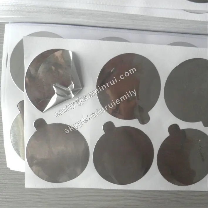 Custom Die Cut Self Adhesive Aluminum Foil Seal Stickers For Customers ...