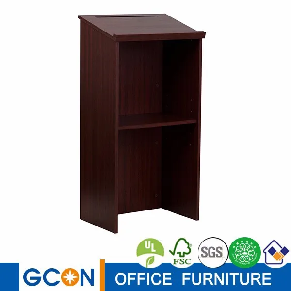 Mahogany Stand up Speech Desk - Durable & Versatile