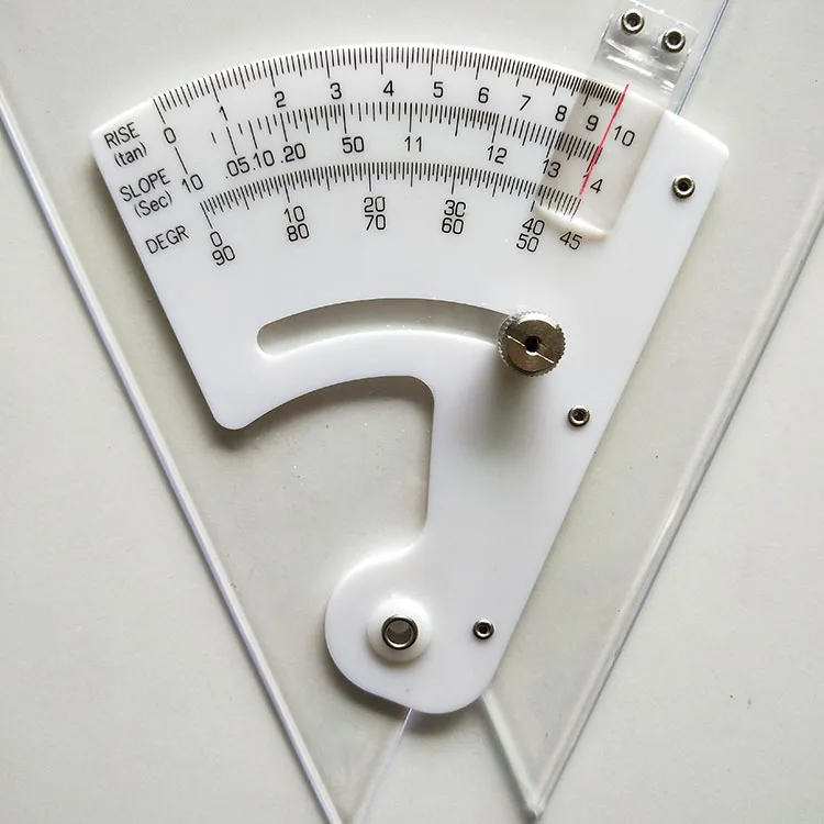 Engineering Multifunctional 10 Inch Adjustable Triangle Ruler