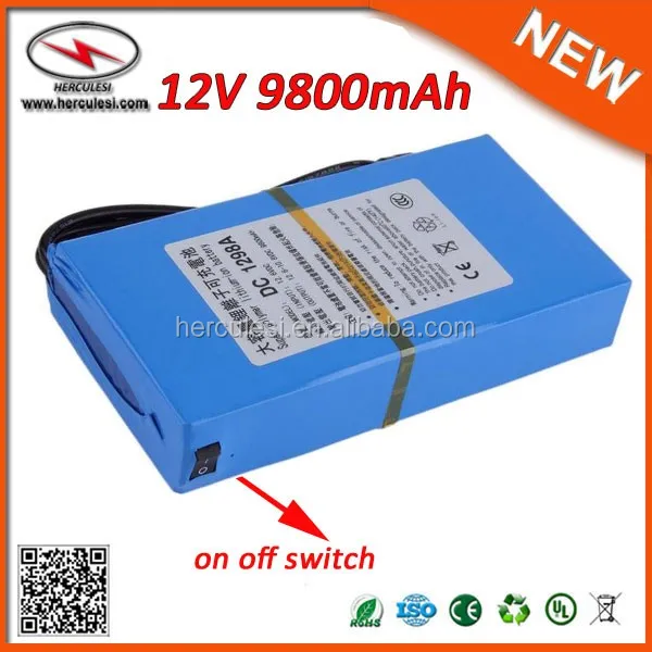 Mini 12V 9800mah Rechargeable Lipo Battery - Reliable Power