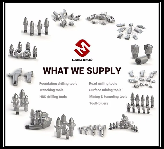 Dt87 Shark Ditch Witch Trencher Weld On Carbide Tooth Bits For Hdd ...