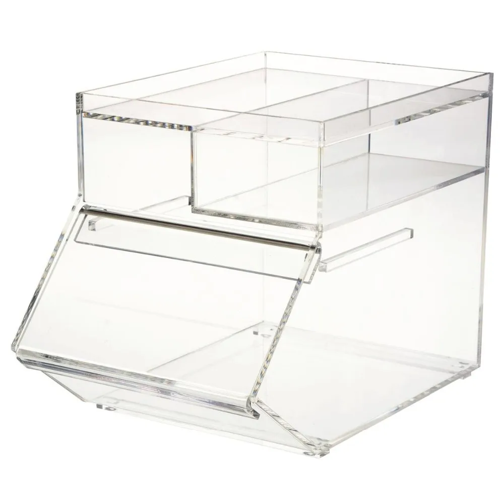 Clear Acrylic Candy Dispenser Candy Container Box,Stackable Acrylic ...