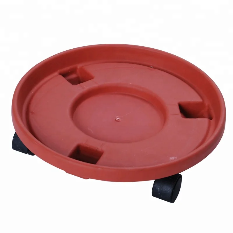 Customized Garden Plastic Plant Pot Roller Flower Trays Plant Mover ...