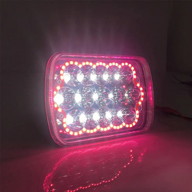 5x7 Sealed Beam LED Headlight Conversion - High Low Beam