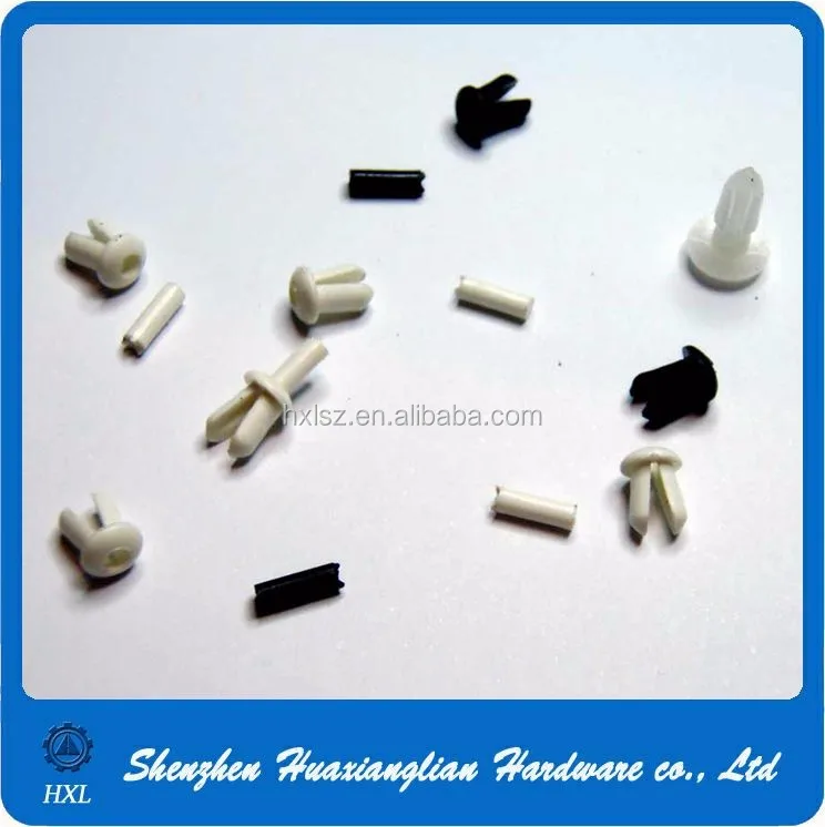 White Black RC Round Head Plastic Push Snap Rivet for Mounting