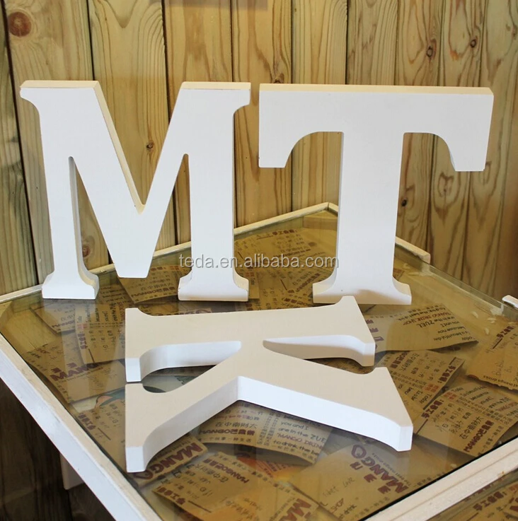 Large Home Decoration MDF Wood Letter Alphabet - Teda