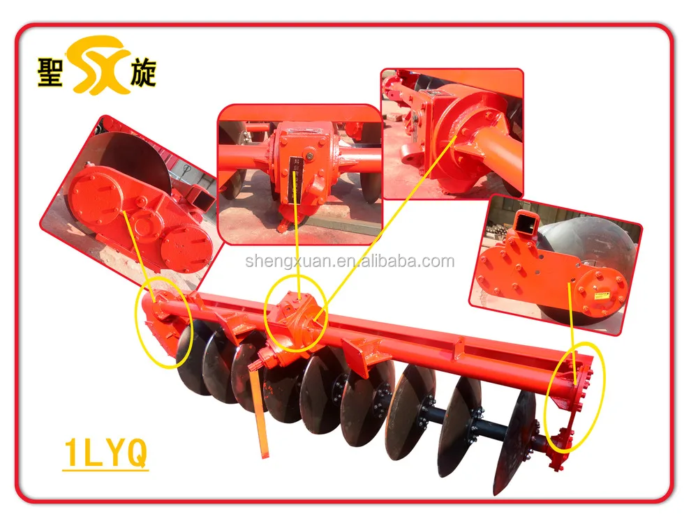 Tractor PTO Driven Rotary Disc Plough for Paddy Fields