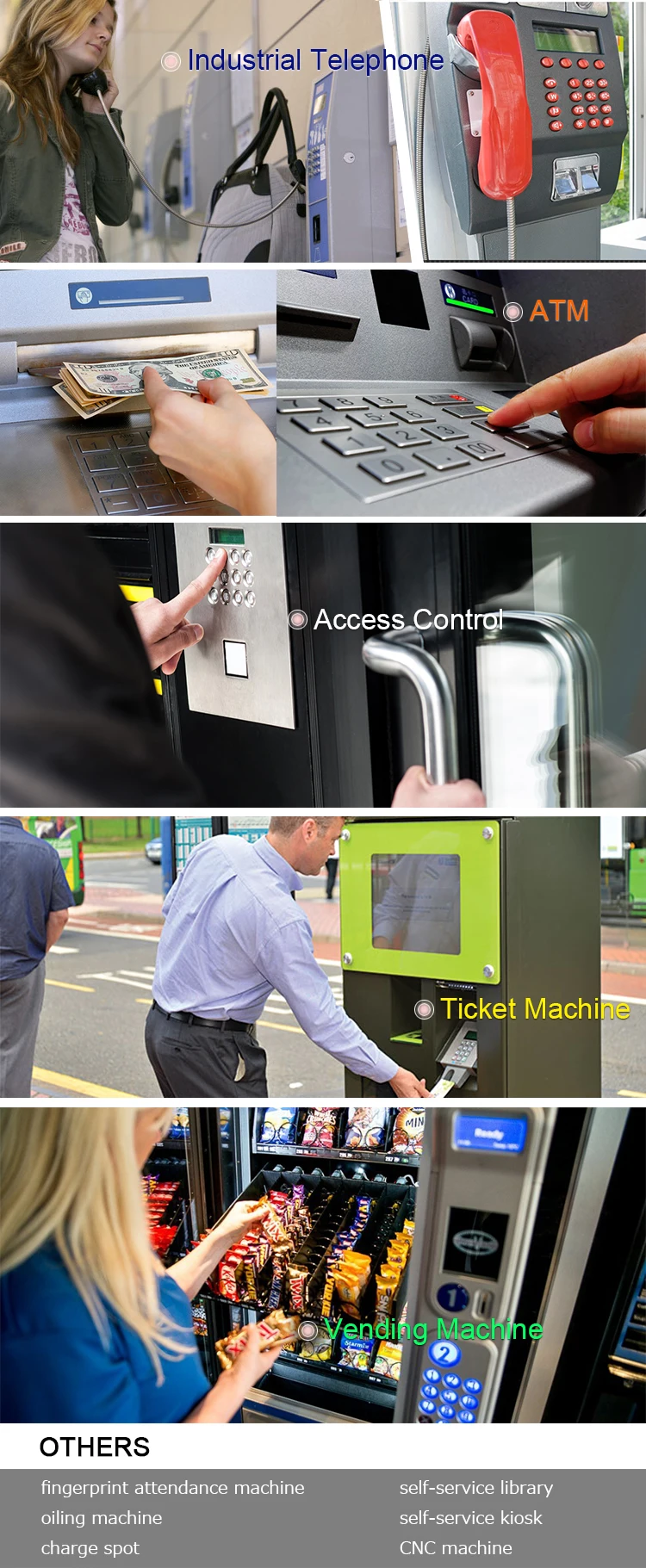 Matrix Design 3x4 Keypad Kiosk Pin Pad Keypad All Steel Safe Box Keypad ...