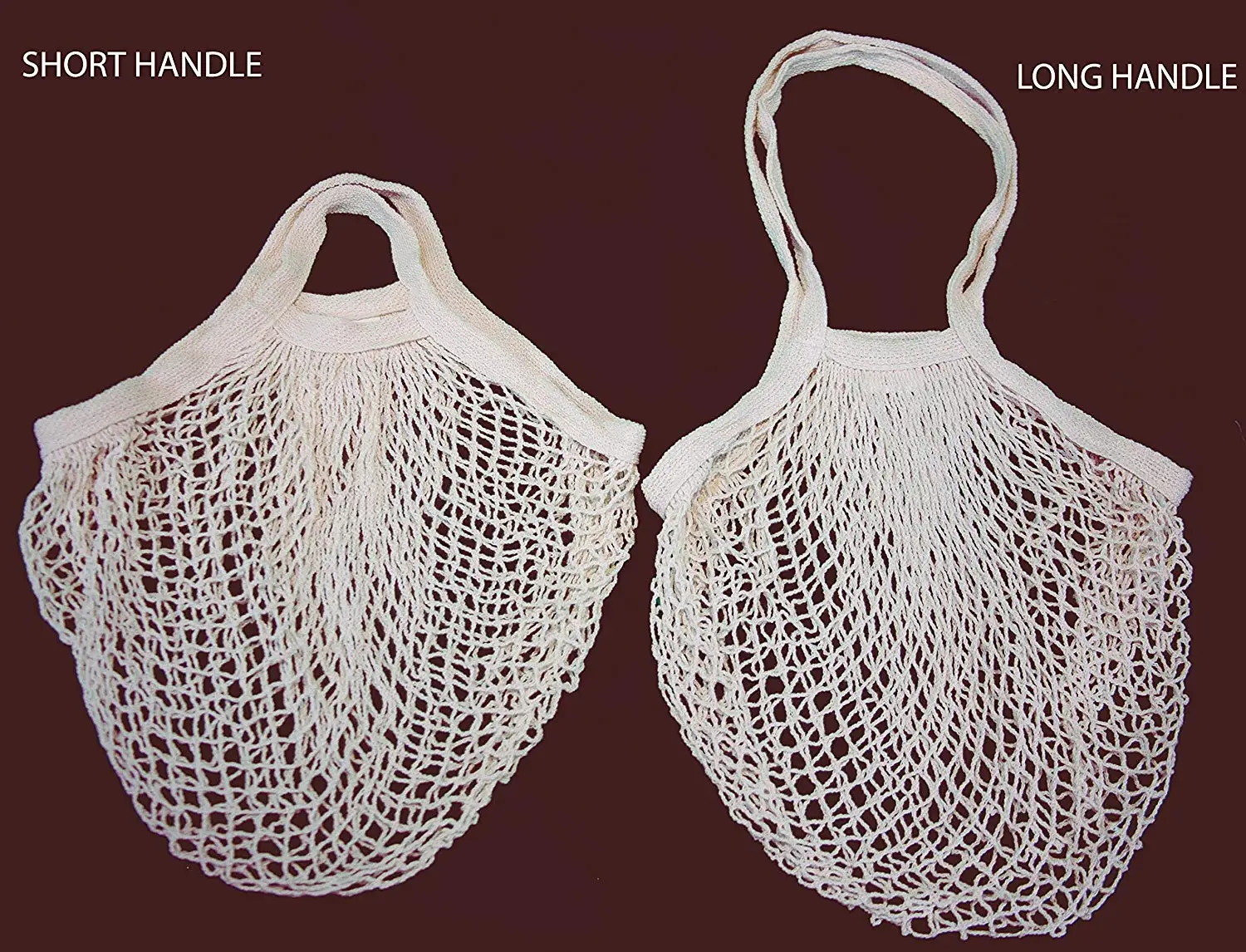 Ecology Reusable Cotton Mesh Grocery Bags Cotton String Net Mesh Bags ...