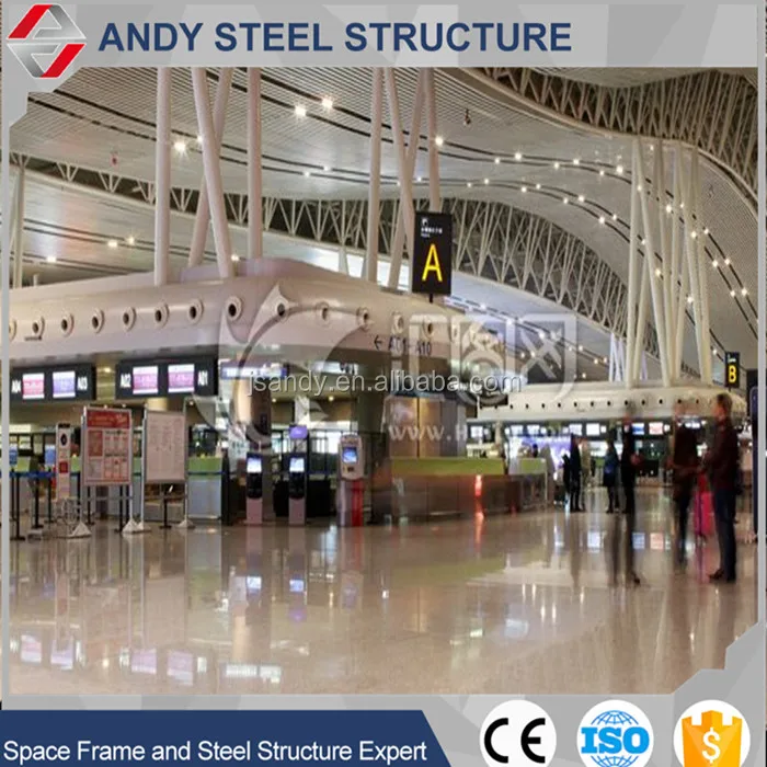 Desain Kerangka Baja Baja Rangka Baja Atap Truss Untuk Terminal Bandara ...