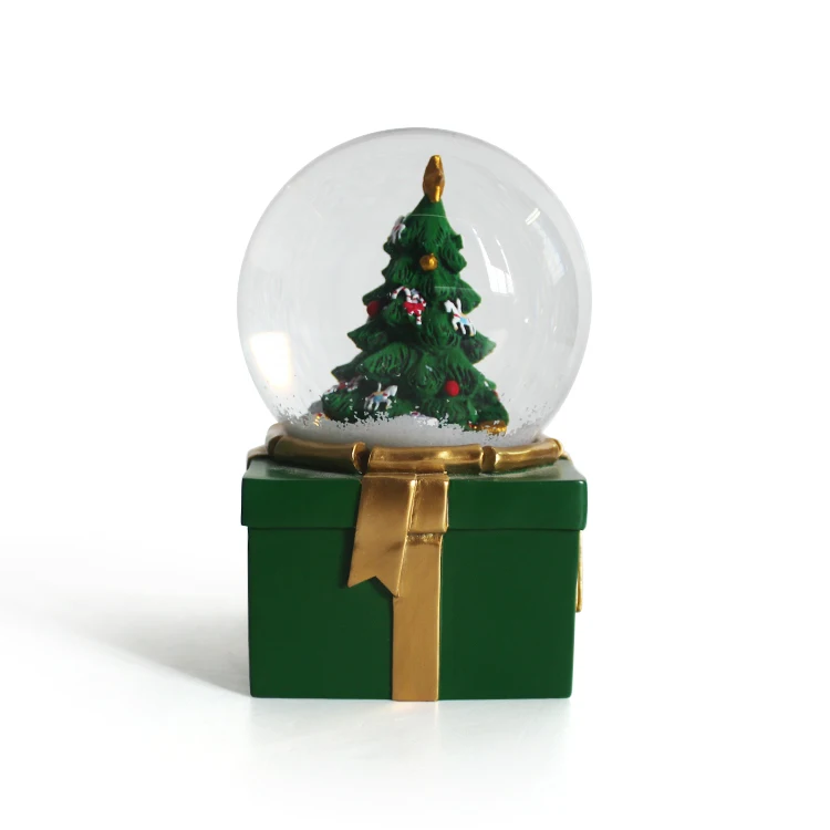 Factory Rectangle Christmas Tree Snow Globe - Buy Rectangle Snow Globe ...