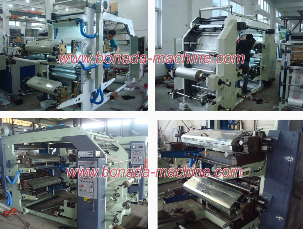 High Speed Roll To Roll Plastic Film Flexo Printing Machine/stack Type ...