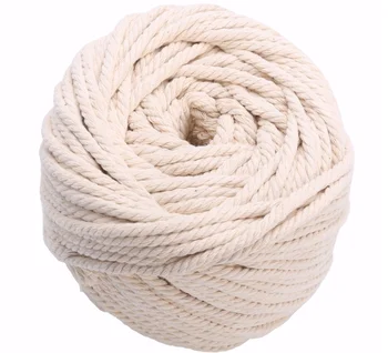 Cotton Macrame Cord Natural Colour 3mm 4mm 5mm 6mm - Buy Cotton Macrame ...