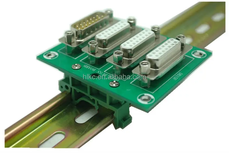 Db15 D-sub Db15 Male To Female Din Rail Mounted Interface Module ...