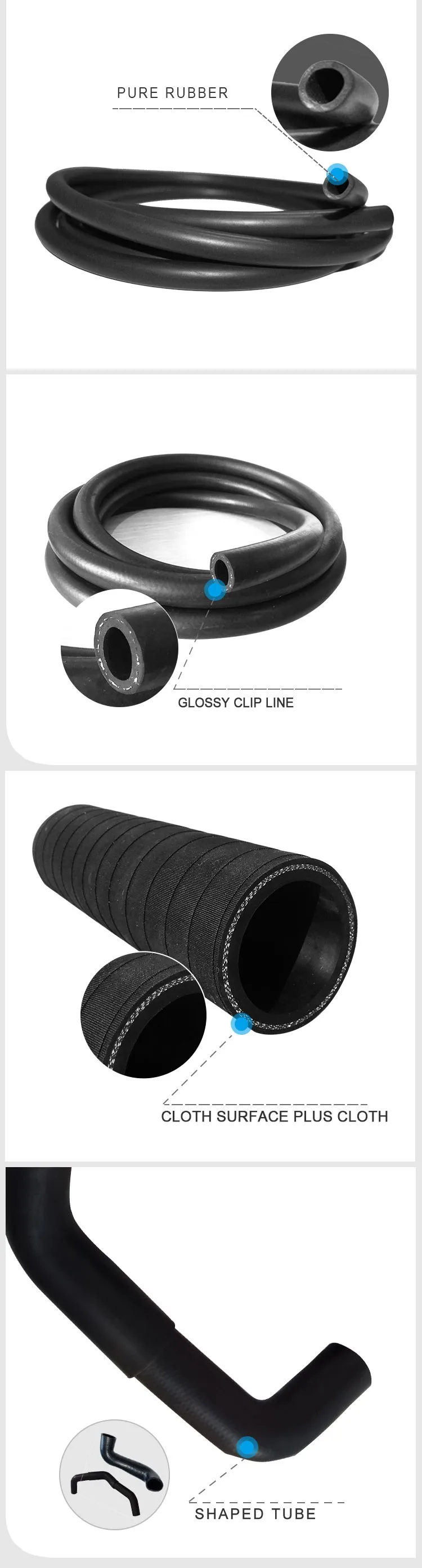Custom Low Pressure Reinforced Oil-resistant Nbr Rubber Oil Hose For ...