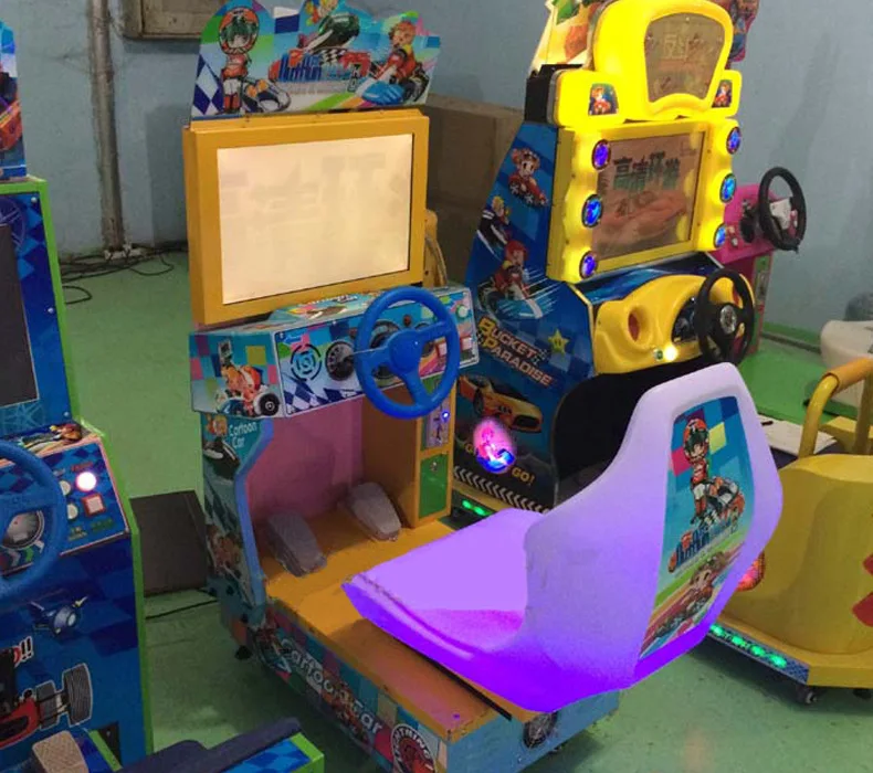 Indoor Sport amusement Park Car Racing Arcade Game Machine Coin ...