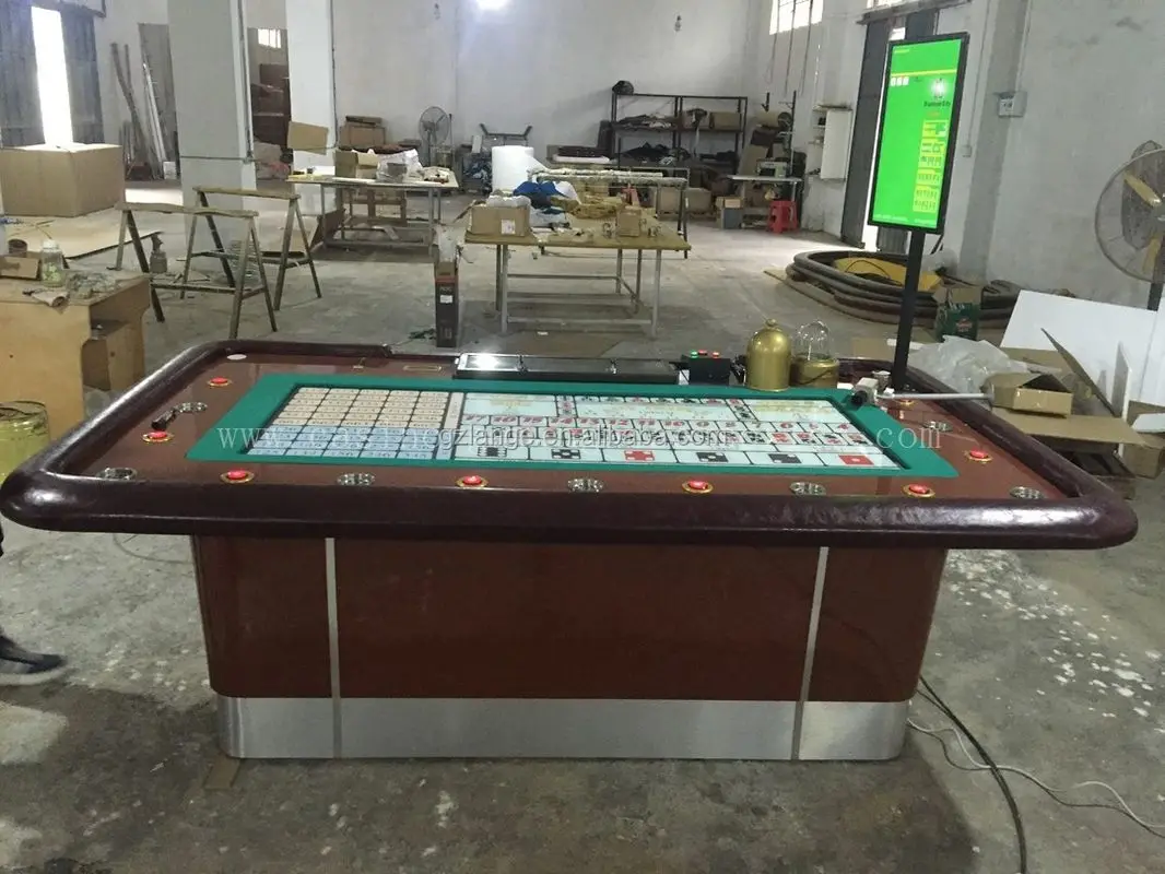 Sic Bo Luxury Red Color Casino Craps Table Electronic Sicbo Table - Buy ...