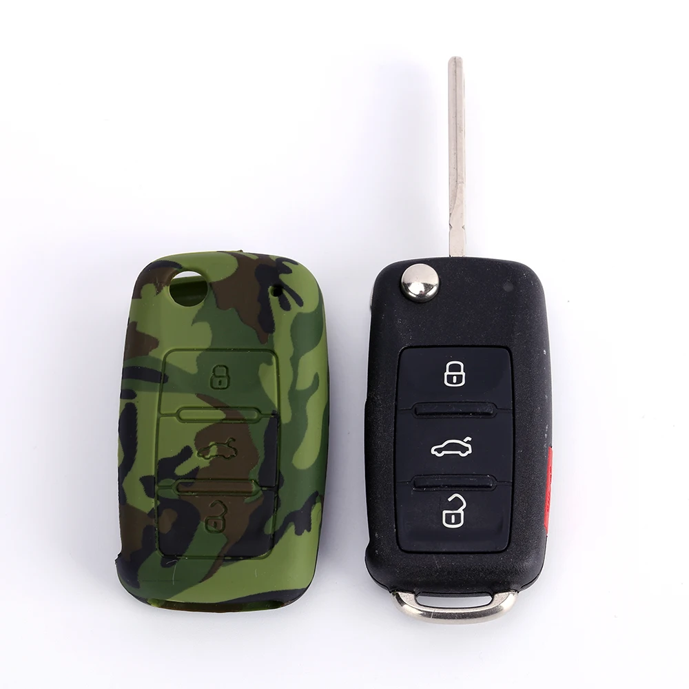 High Quality Custom Design Camouflage Silicone Key Case Silicone Car ...