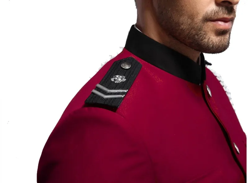 Bordeaux Red Design Security Guard Uniform - Fashion & Function