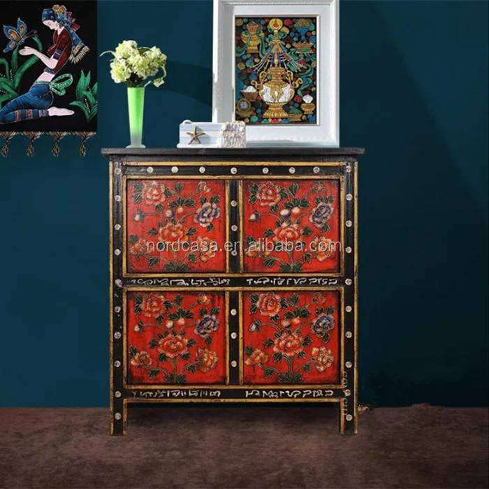Hand Painted Antique Style Tibetan Furniture - Buy Tibetan Furniture ...