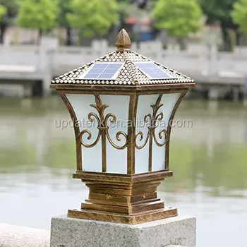 Solar Gate Post Pillar Light High-grade Outdoor Decorative Solar Fence ...