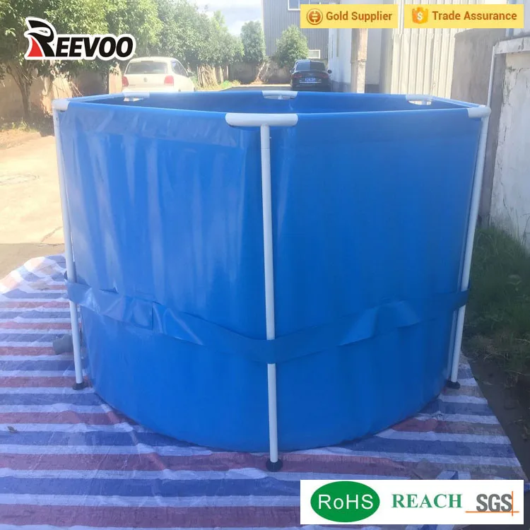 Reevoo Steel Framing Fish Breeding Open Top Round Fish Tank With Stand ...