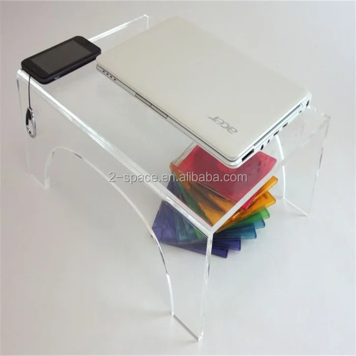 Clear Desktop Acrylic Laptop Stand Acrylic Plastic Over Laptop Table ...