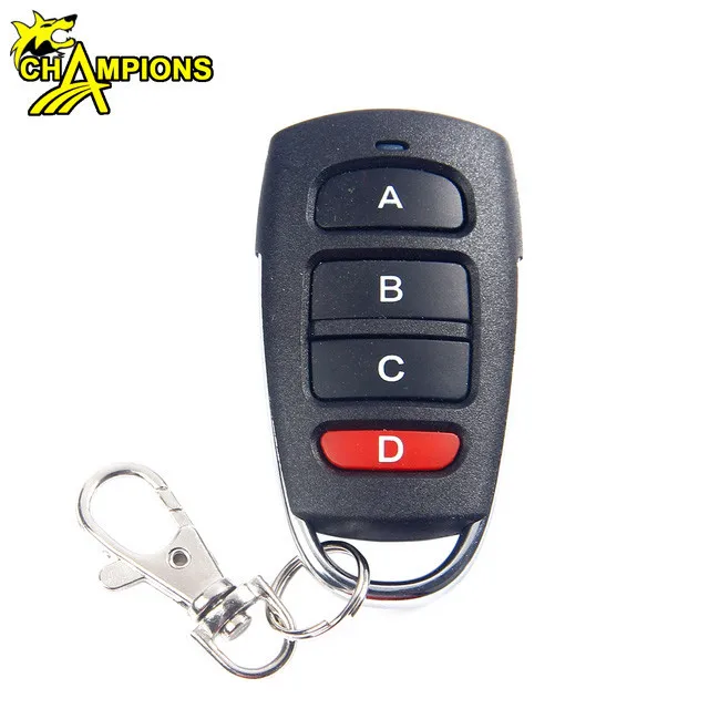 4 Buttons Cloning 433MHz Remote Control Key Fob with EV1527 Chip for ...