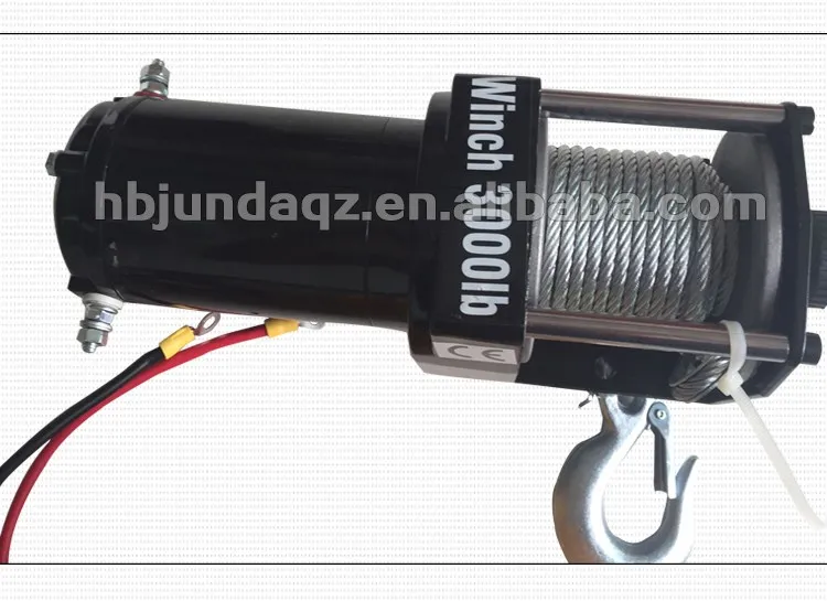 High Quality Portable 3000lb Electric Winch - Heavy Duty