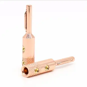 Viborg New Pure Copper Banana Plug Speaker Terminal 4mm Connector Audio ...