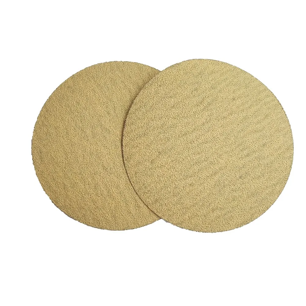 High Performing Golden Sand Paper Discs With Psa Backing For Mental Or ...