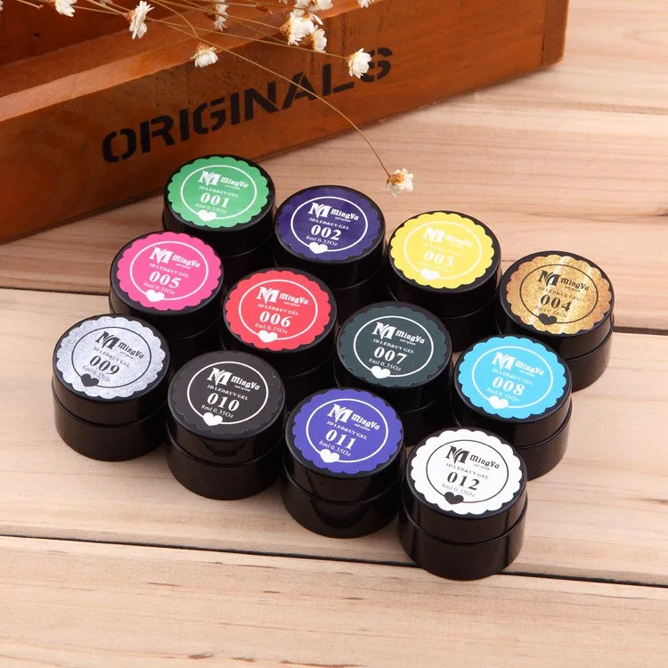 Nail Art Color Gel Natural Resin Gel Nail Kit Salon Professional Uv Gel ...
