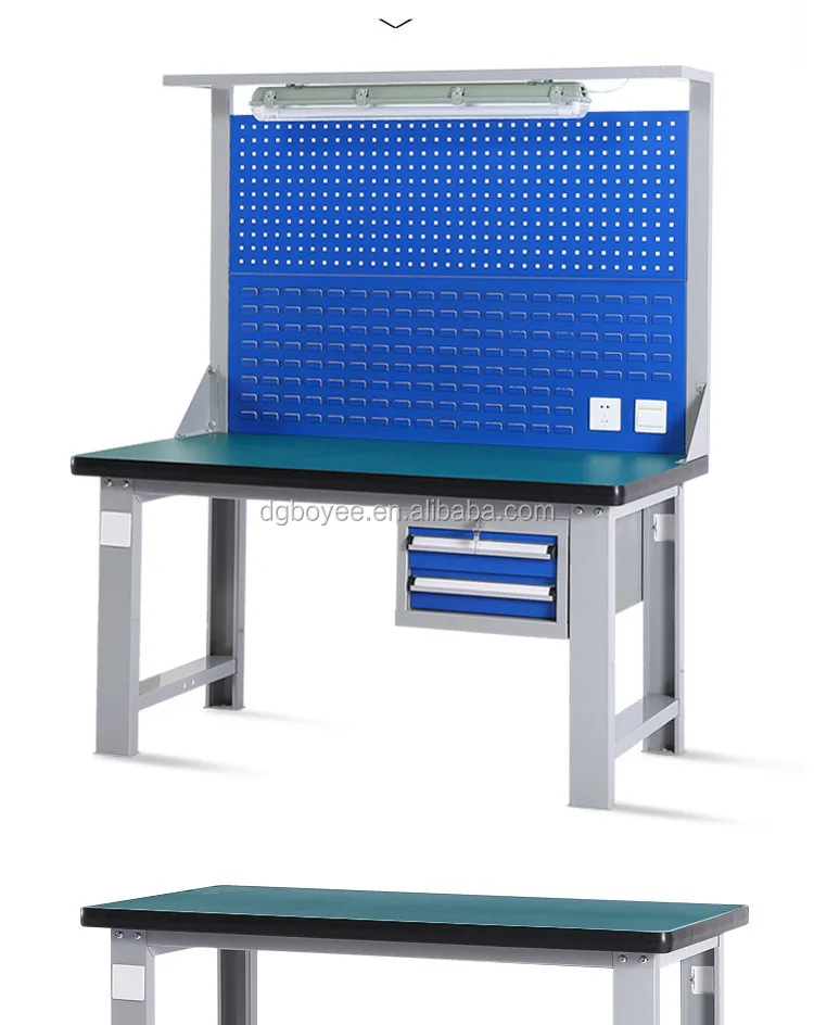 Heavy Duty Industrial Workbench with Rack | 1000kg Capacity Mechanics ...