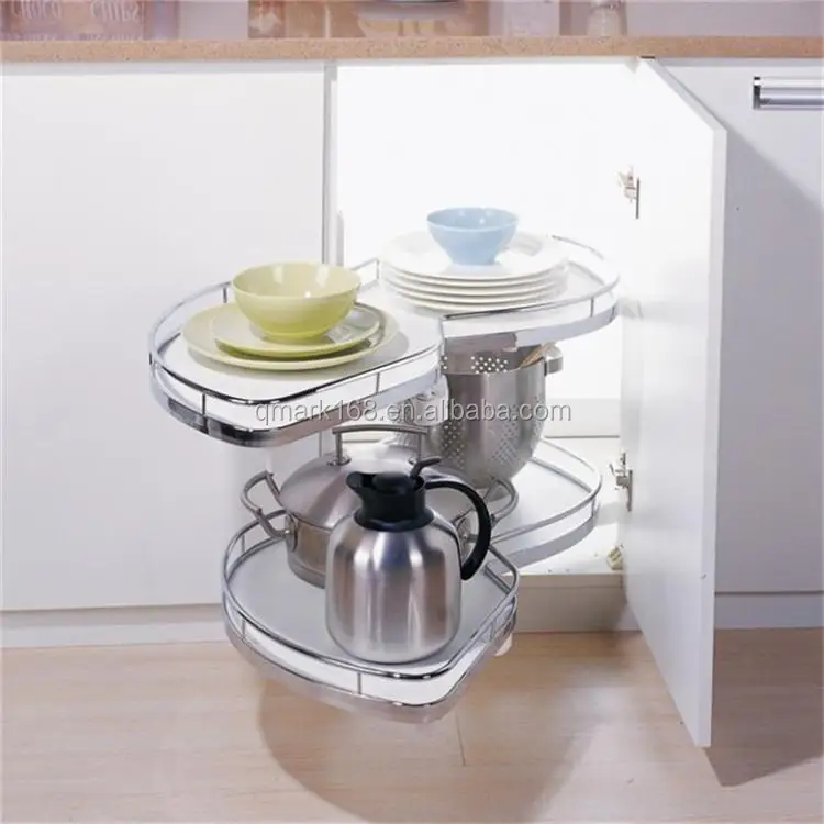 Metal Kitchen Magic Corner Swing Tray /kitchen Wire Shelf Drawer Pull ...