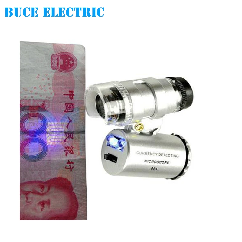 60x Led Illuminated Currency Detecting Pocket Microscope No.9882 - Buy ...