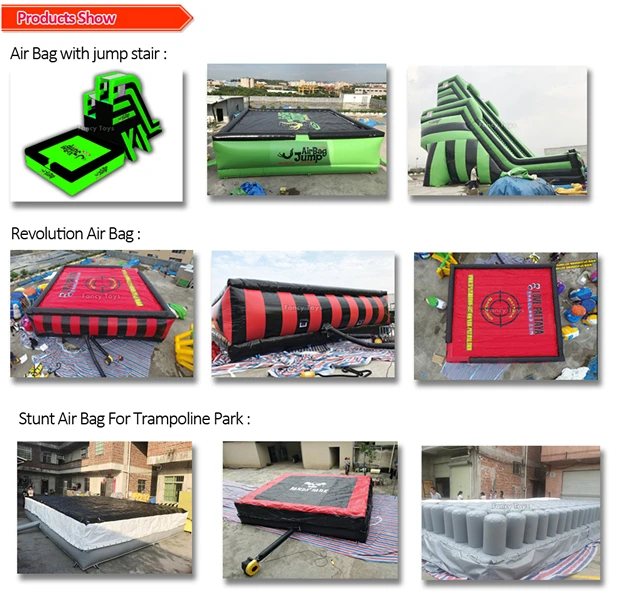 High Free Fall Jump Inflatable Stunt Mattress Commercial Grade Air Bag ...