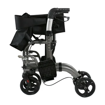 Medicare Aluminum Lightweight Shopping Walker Rollator With Swing Away ...