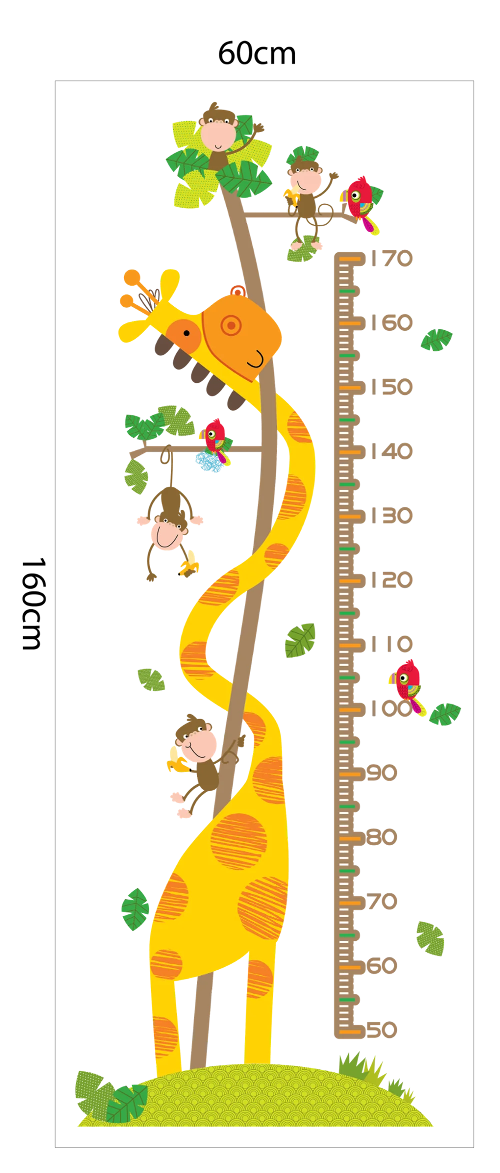 Wholesale Kids Height Growth Chart Wall Sticker Die Cut Sticker ...