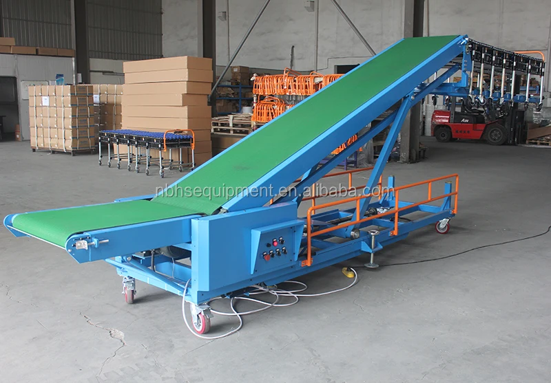 Truck Loading & Unloading - Efficient Incline Conveyor