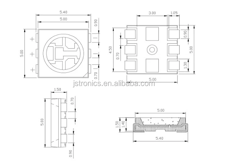 5050 Led Smd 5050 Ir Led 940nm 5050 Smd Led Datasheet - Buy 5050 Led ...