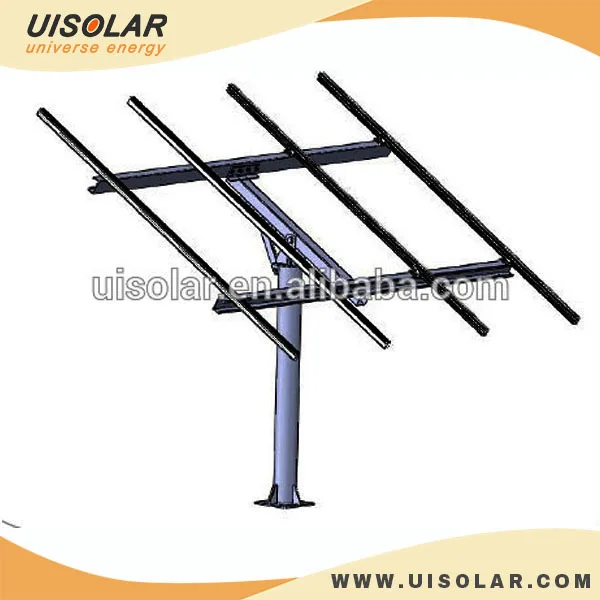 Solar Panel Single Pole Mounted Structure,Pv Mounting System With 8 ...