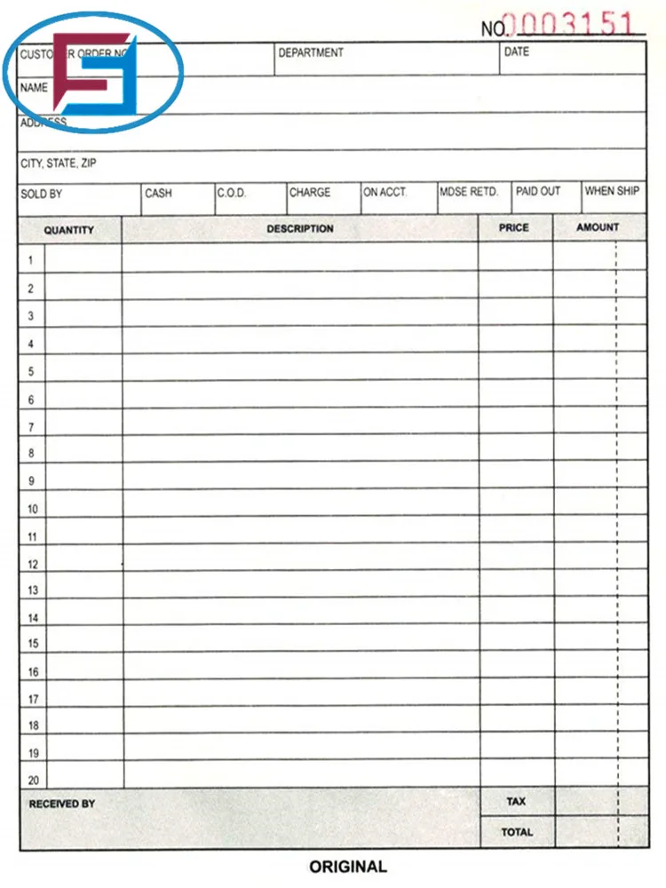 Hot Sales Business Tax Invoice Book Printing| Alibaba.com