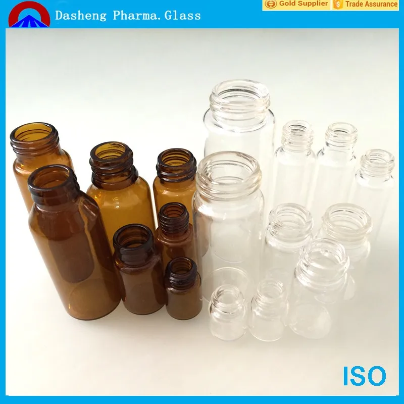 30ml Tubular Glass Vial With Screw And Black Cap - Buy Glass Vial ...