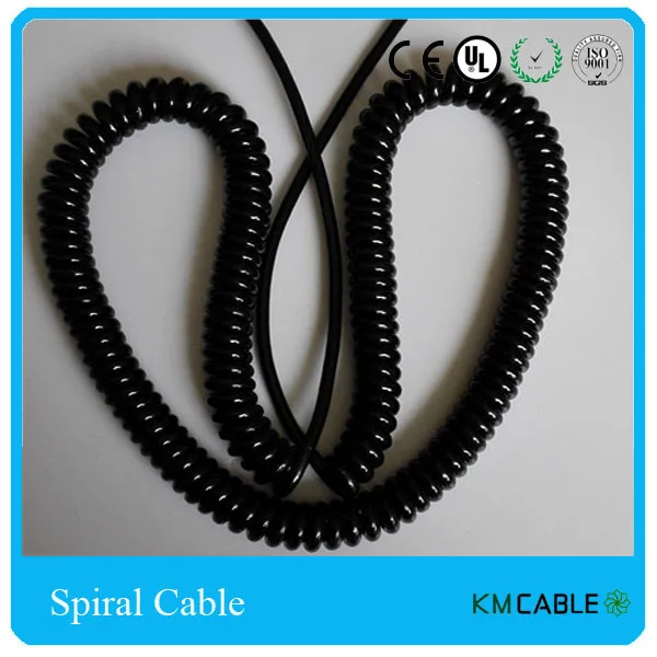 Shanghai Produced Handy Retractable Coil Cable Barcode Scanner Spiral ...