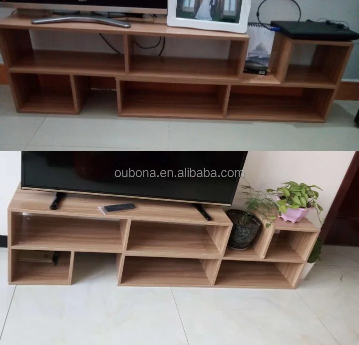 Modern L-shaped Tv Cabinet Television Media Shelves Stand Shelf Set ...