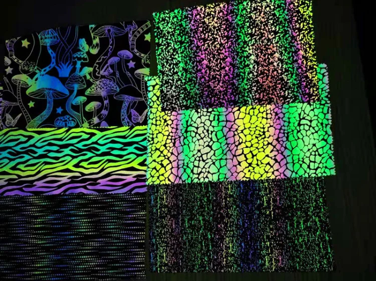 High Visibility Glow In The Dark Polyester Fabric Night Luminous Fabric ...