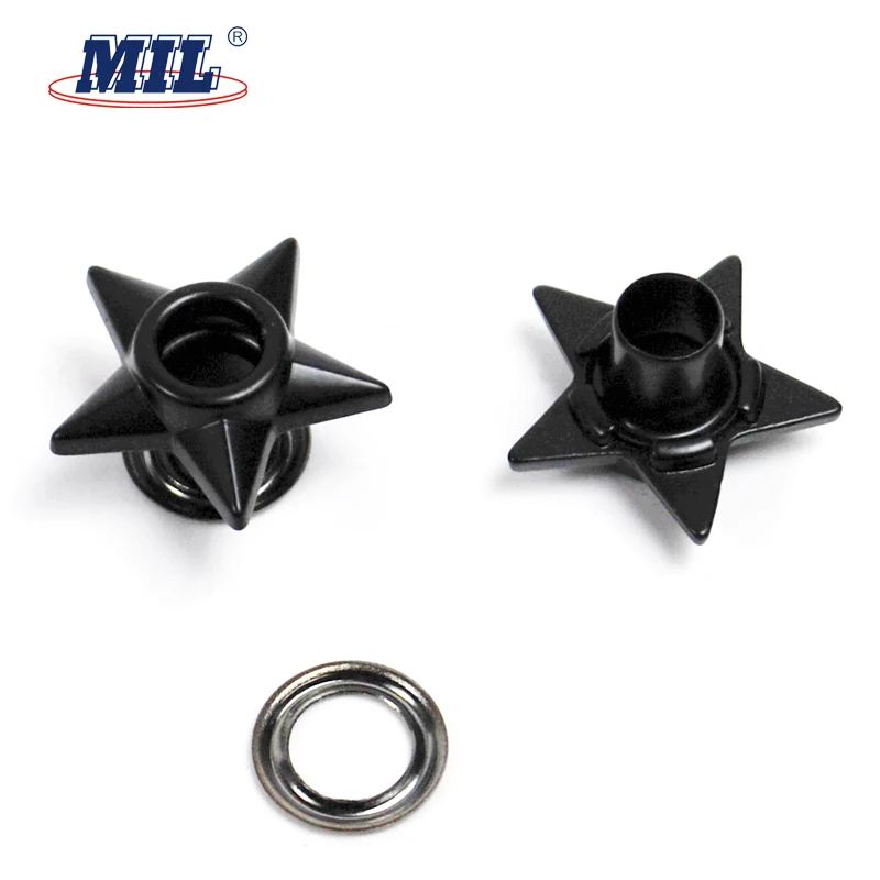 Washable Five Star Shape Fashion Brass Metal Eyelets And Grommets For ...